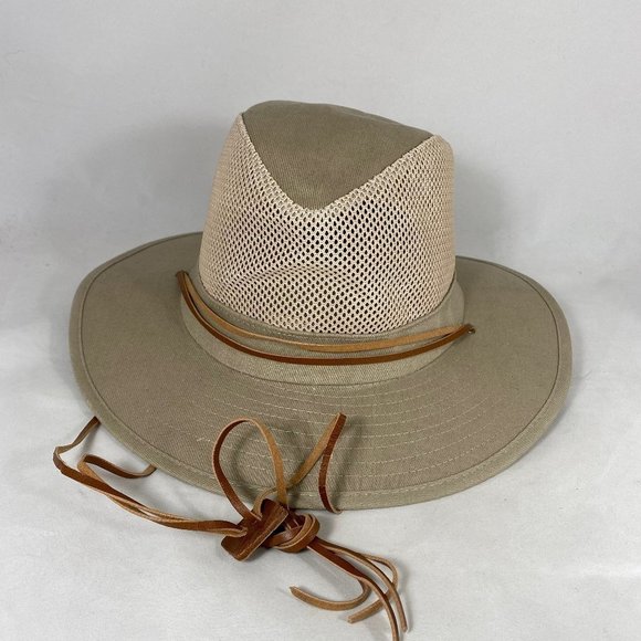 Unbranded | Accessories | Safari Diamond Crown Mesh Sidewall Wide Brim ...